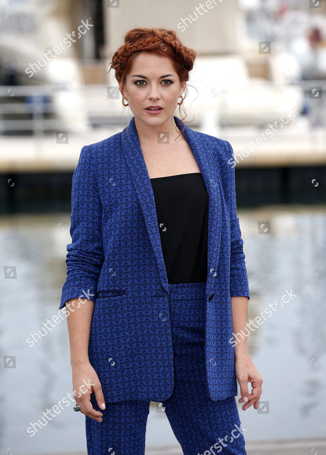 Irish Actress Sarah Green Poses During Editorial Stock Photo - Stock ...