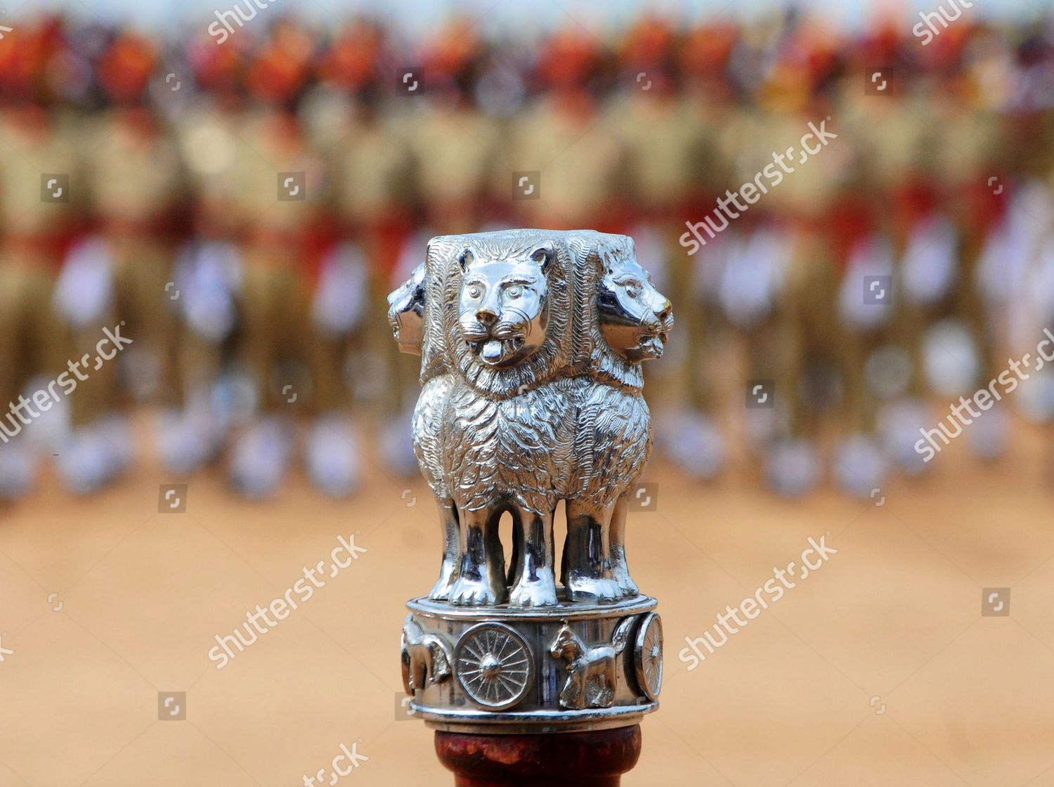 National Emblem India Four Lions Sarnath Editorial Stock Photo - Stock ...