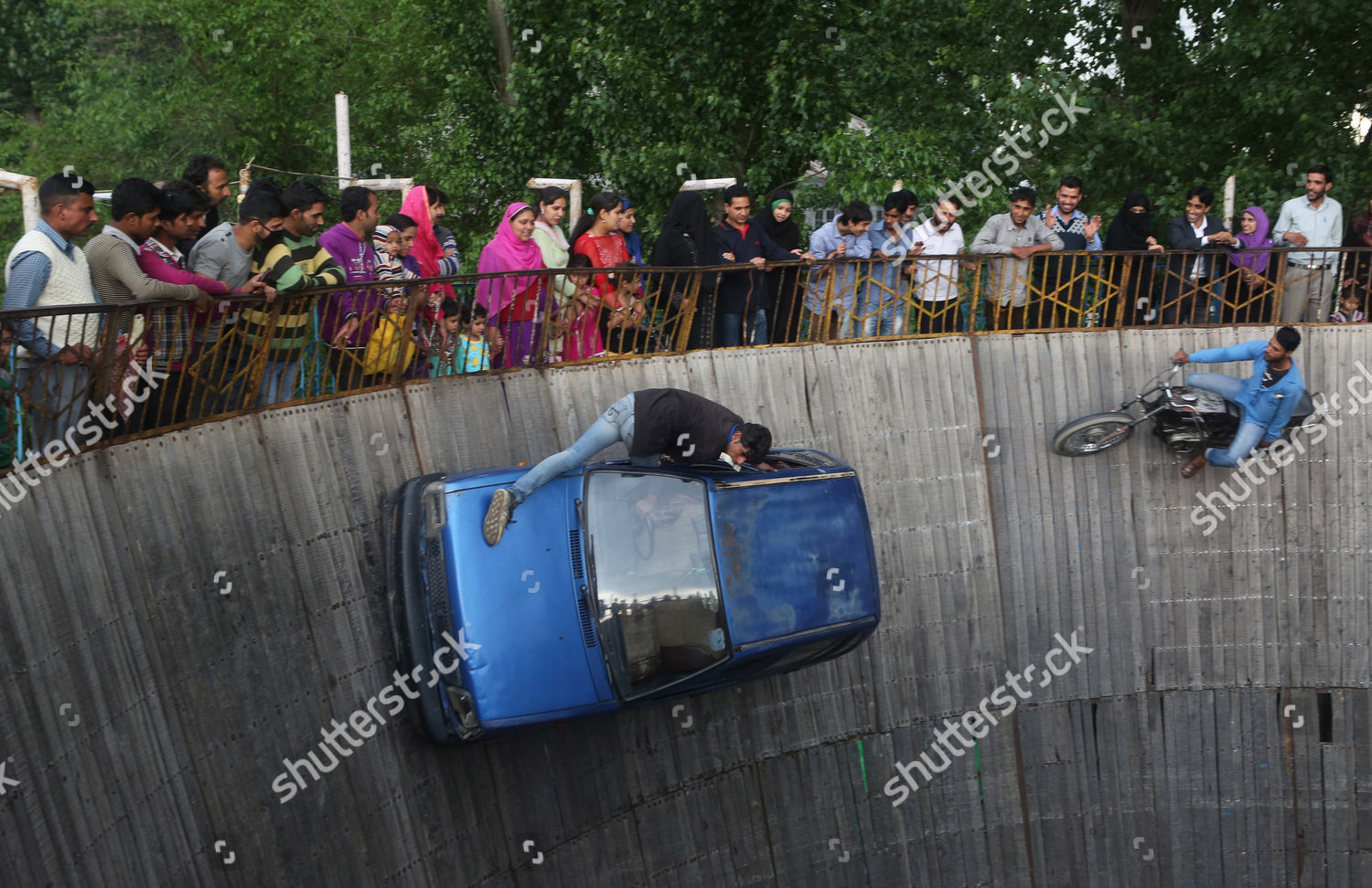 Indian Stunt Men Perform On Their Editorial Stock Photo - Stock Image ...