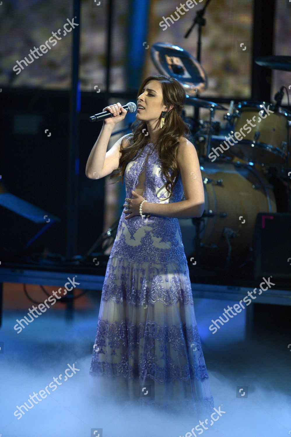 Singer Mariana Vega Performs Onstage During Editorial Stock Photo ...