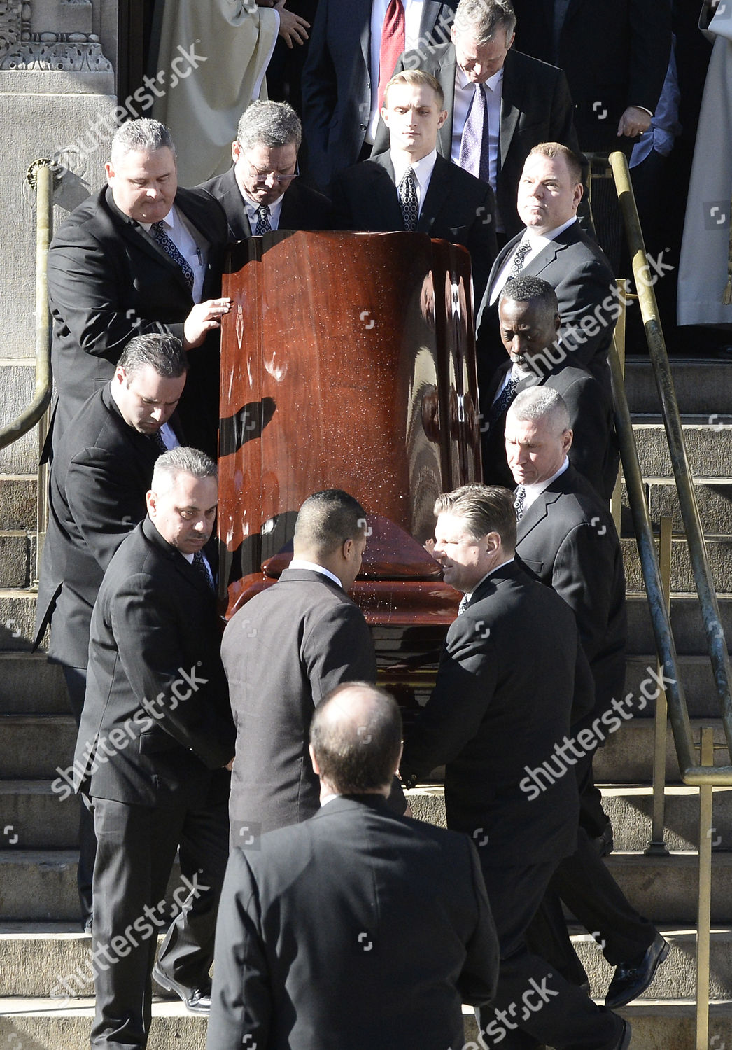 Pall Bearers Carry Casket Us Actor Editorial Stock Photo - Stock Image ...