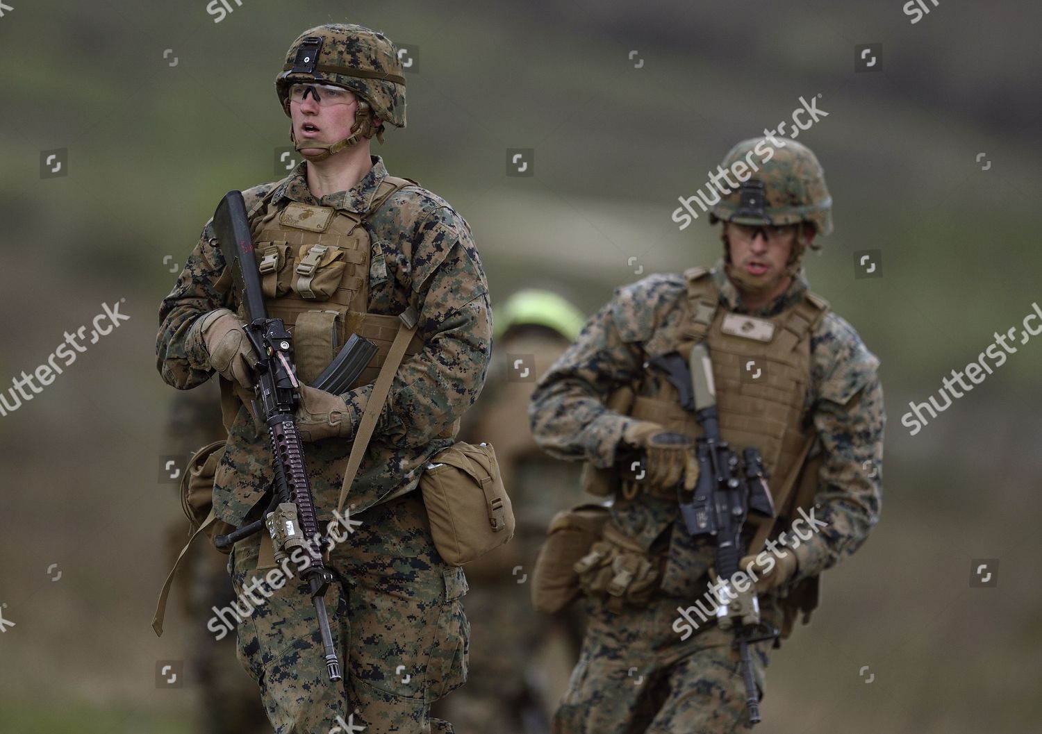 Us Marines Action During Military Exercise Editorial Stock Photo ...