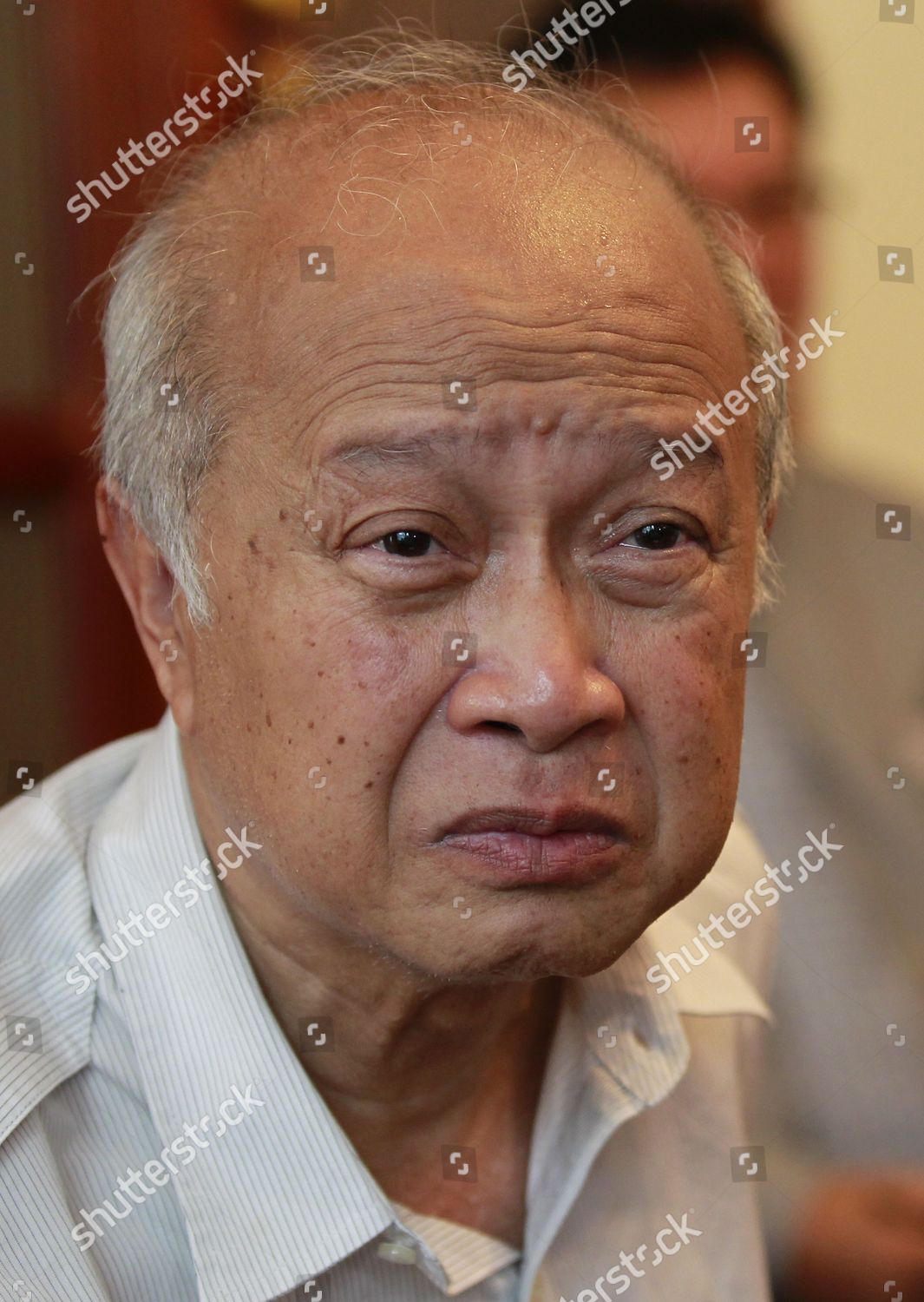 Cambodian Prince Norodom Ranariddh Talks Jounalists Editorial Stock ...