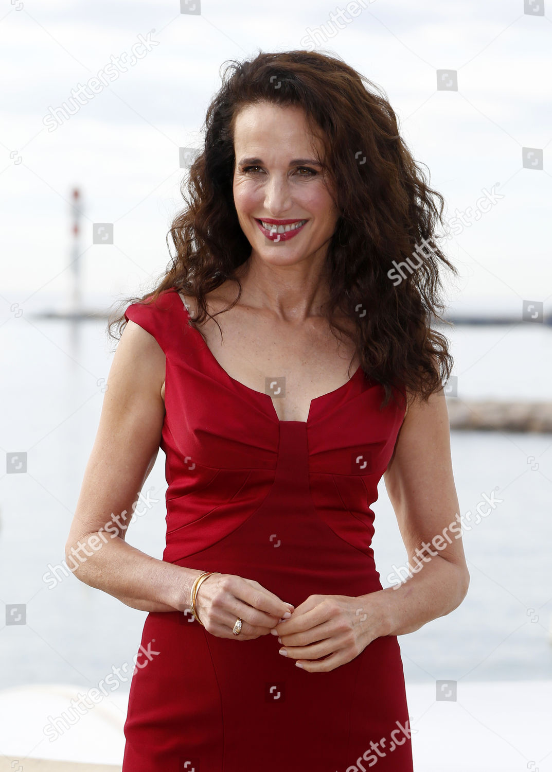 Us Actress Andie Macdowell Poses During Editorial Stock Photo - Stock ...