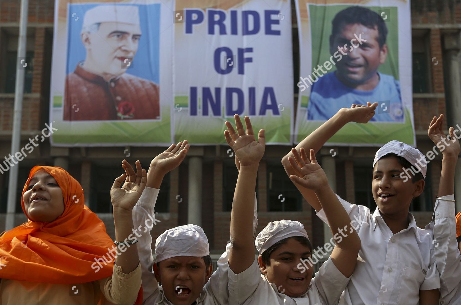 Indian Muslim Students Anjumaneislam School Stands Editorial Stock ...