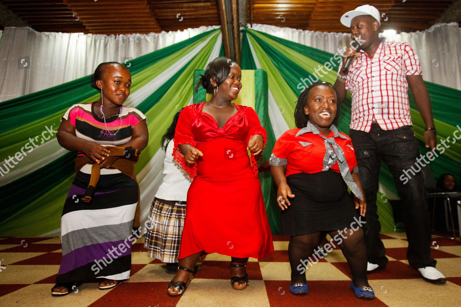 Kenyan Women Dwarfism Dance During Perfomance Editorial Stock Photo ...