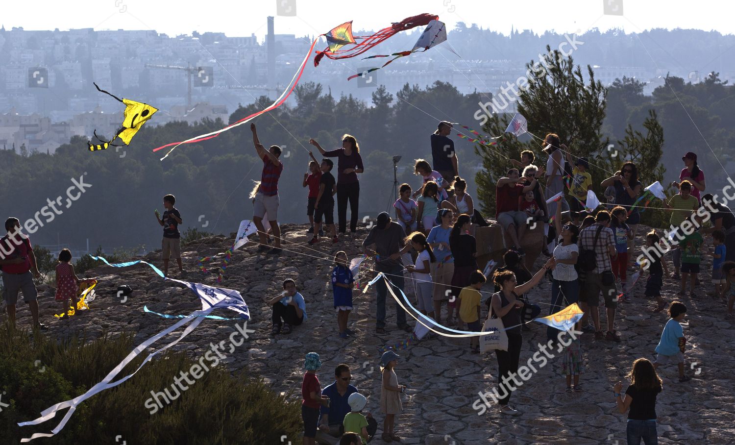 Israelis Launching Flying Kites Sculpture Garden Editorial Stock Photo ...