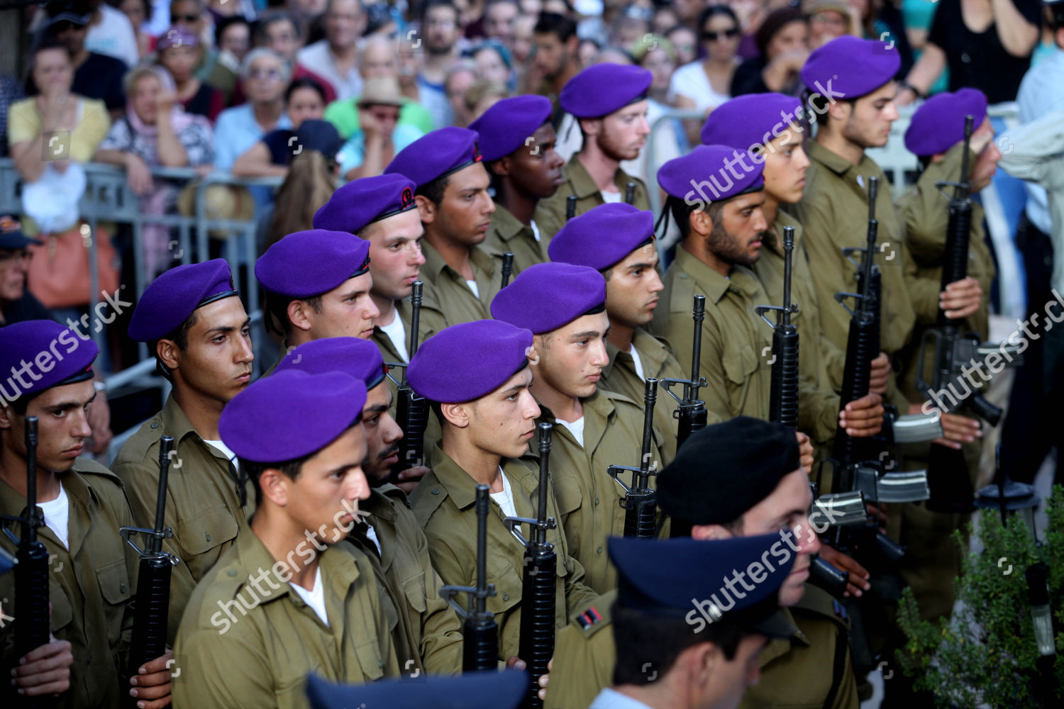 Soldiers Form Guard Honour Israeli Soldier Editorial Stock Photo ...