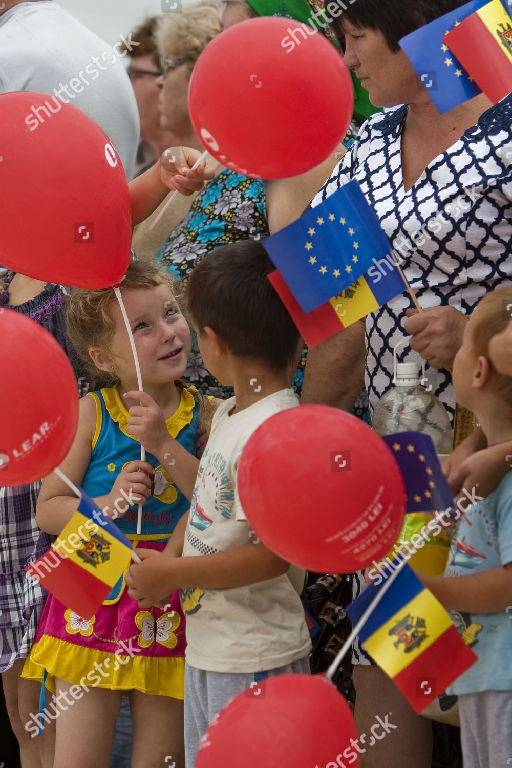 Children Hold Balloons They Attend Inauguration Editorial Stock Photo ...