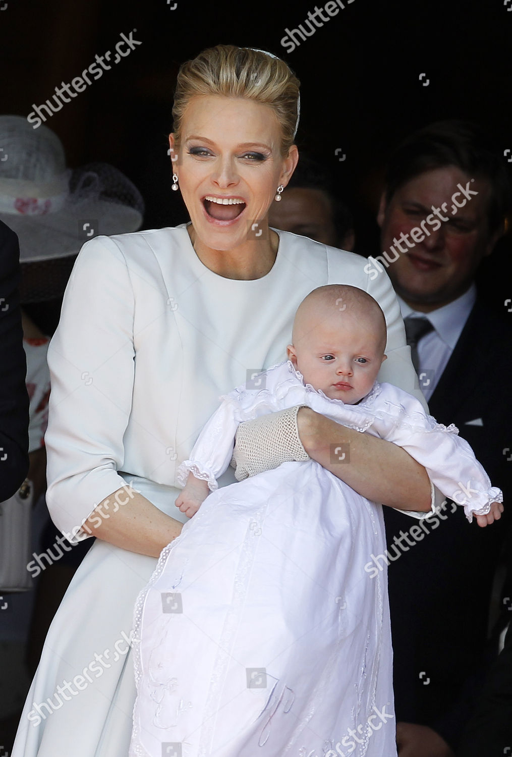 Princess Charlene Holds Her Baby Daugther Editorial Stock Photo - Stock ...