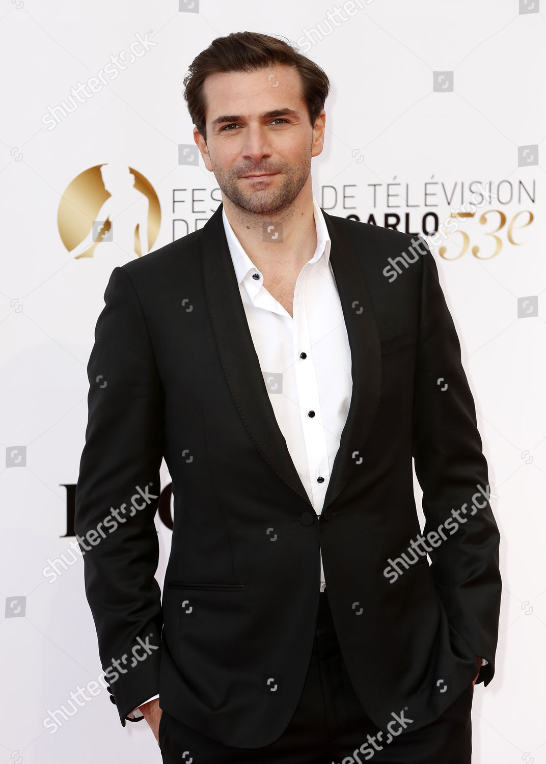 French Actor Gregory Fitoussi Poses Media Editorial Stock Photo - Stock ...