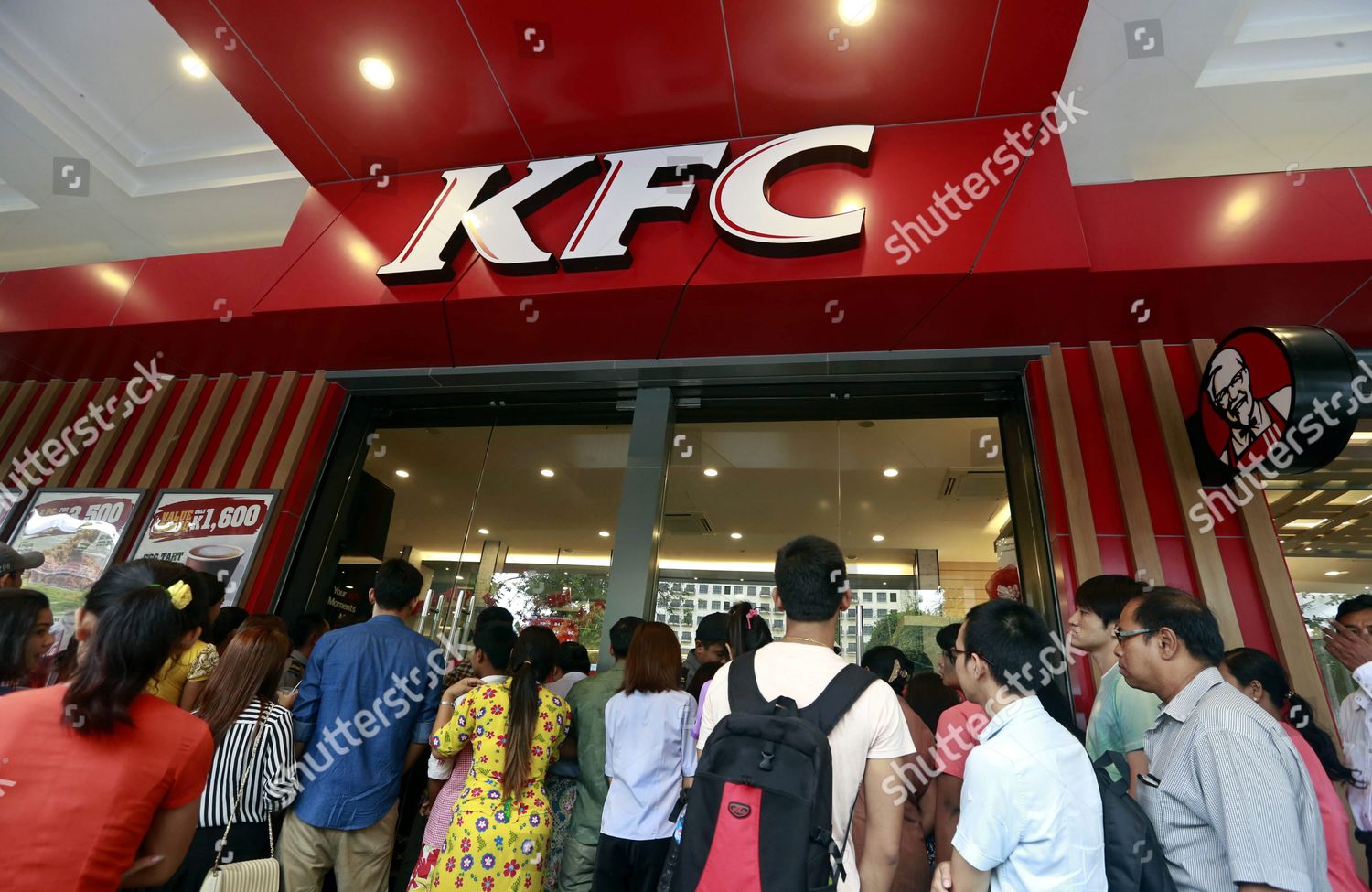 People Queue Outside Kfc First Branch Editorial Stock Photo - Stock ...