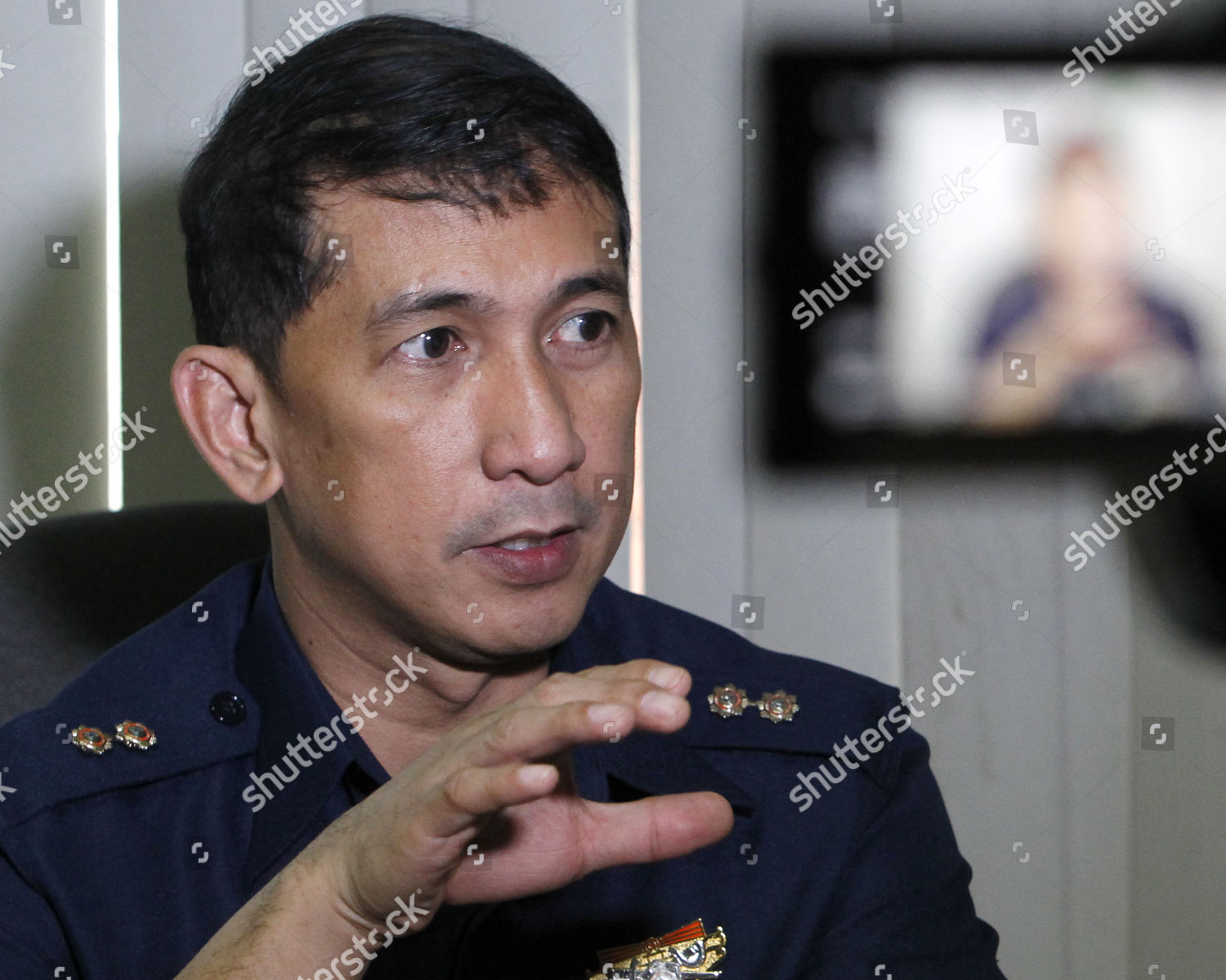 Philippine Coast Guard Pcg Spokeman Commander Editorial Stock Photo ...