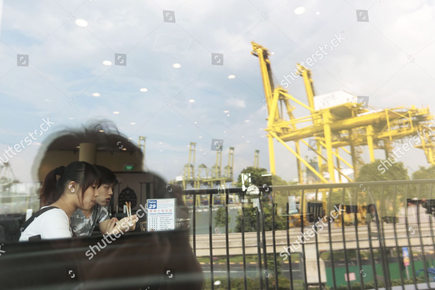 Container Cranes Pulau Brani Container Terminal Editorial Stock Photo ...