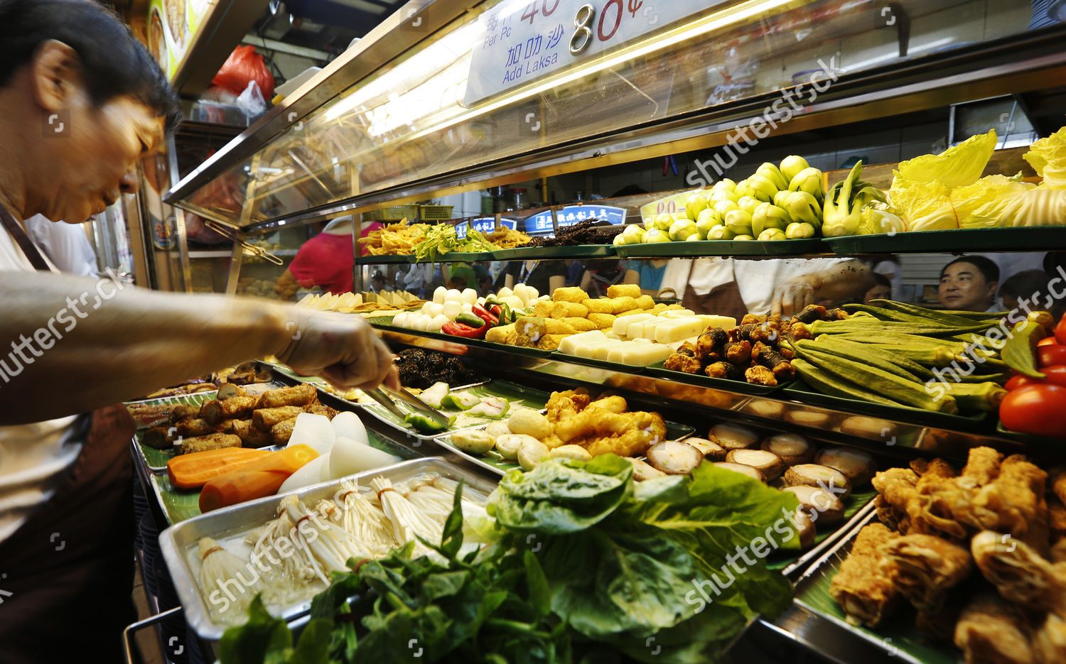 Food Stall Hawker Works His Stall Editorial Stock Photo - Stock Image ...