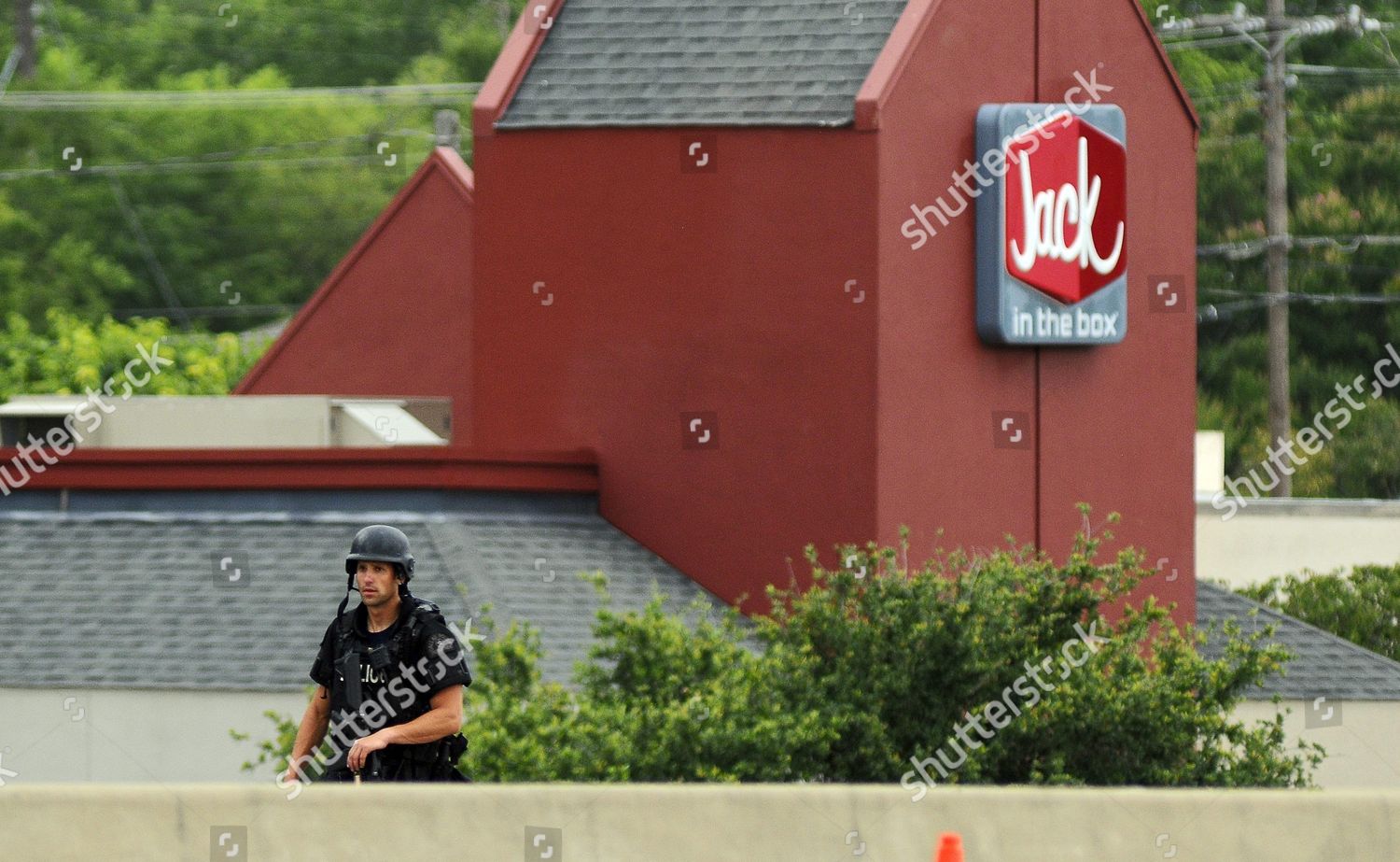 Dallas Police Swat Officer Walks Past Editorial Stock Photo - Stock ...