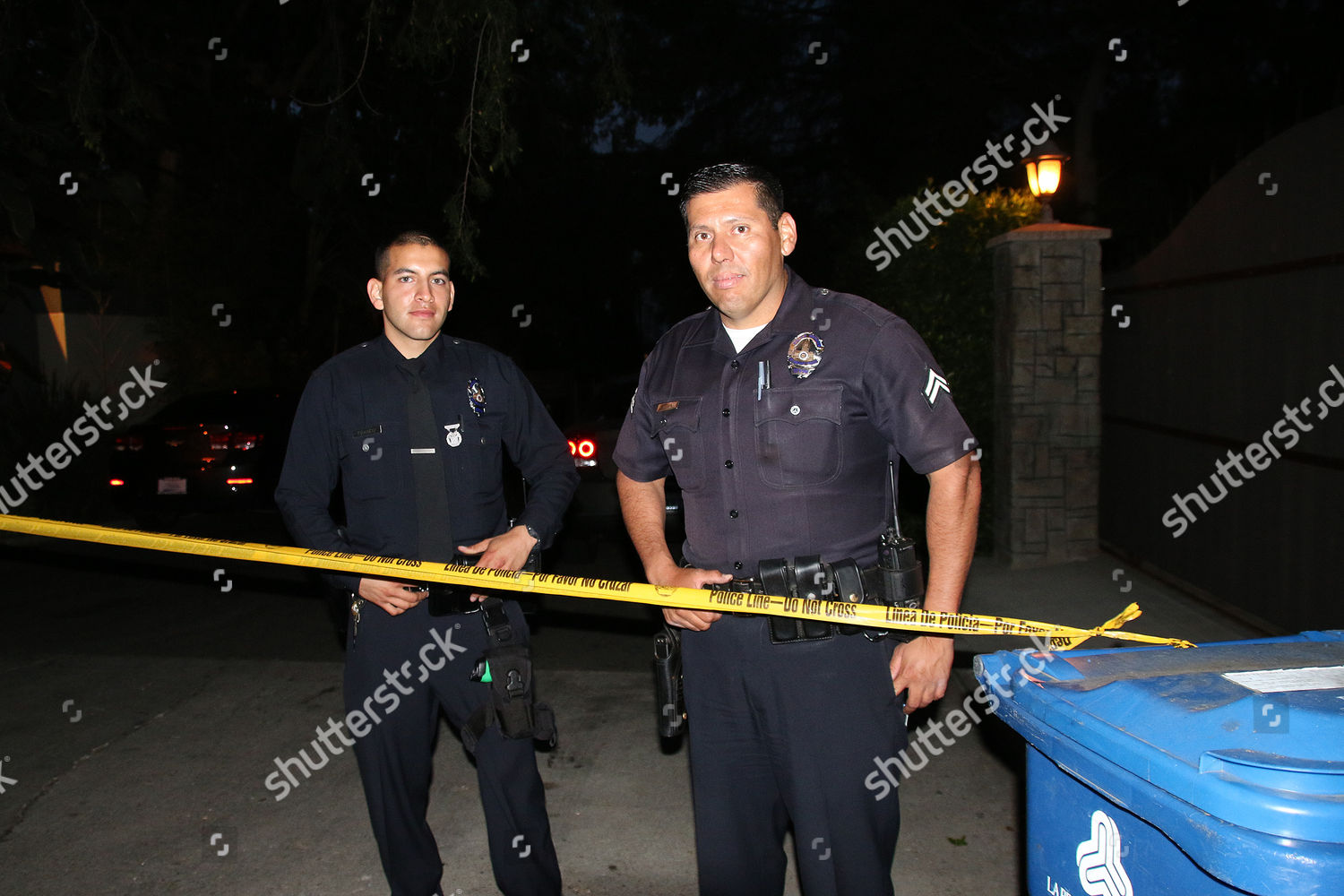 Los Angeles Police Department Sets Perimeter Editorial Stock Photo ...