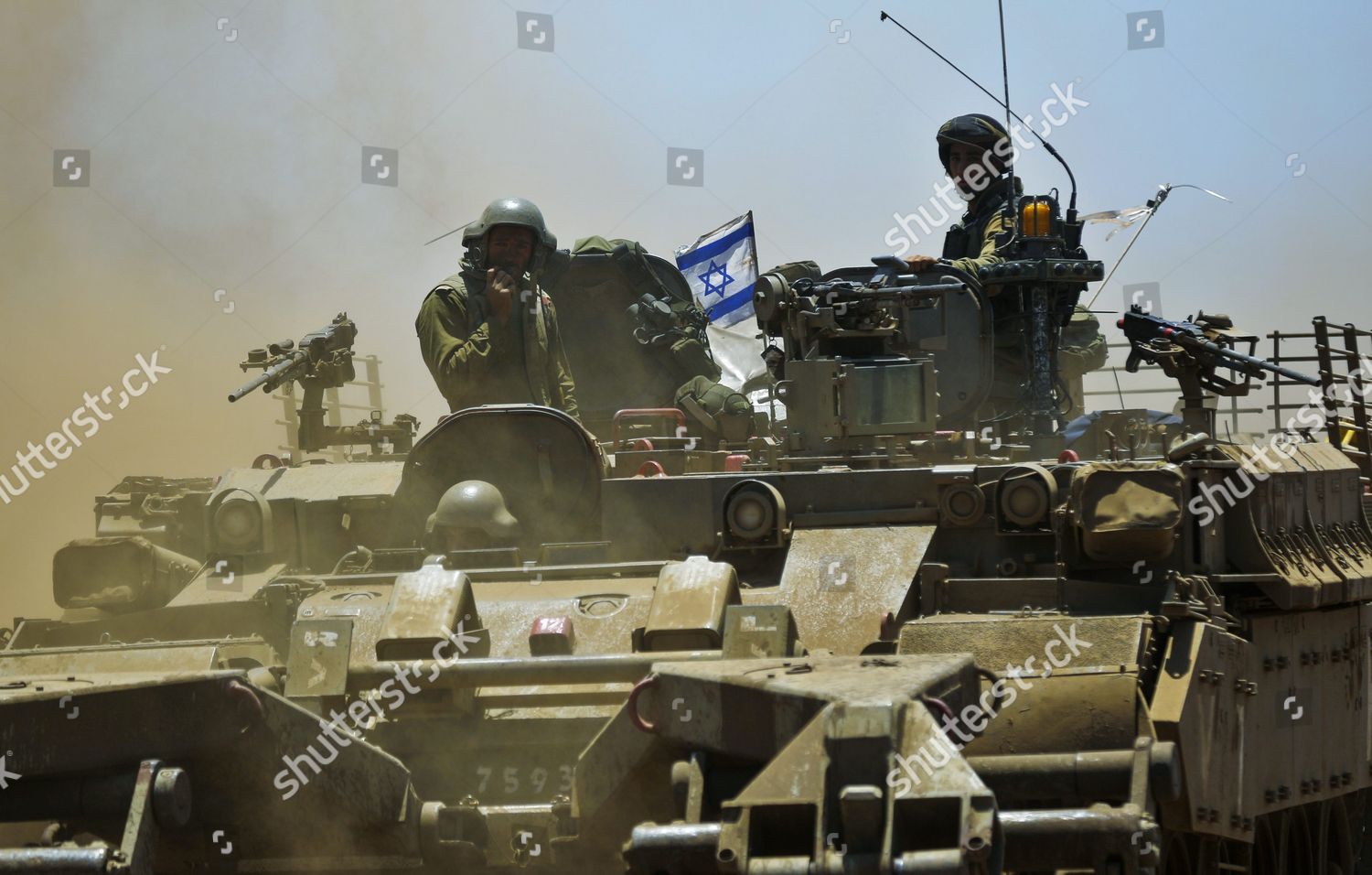 Members Israeli Armored Corps On Top Editorial Stock Photo - Stock ...