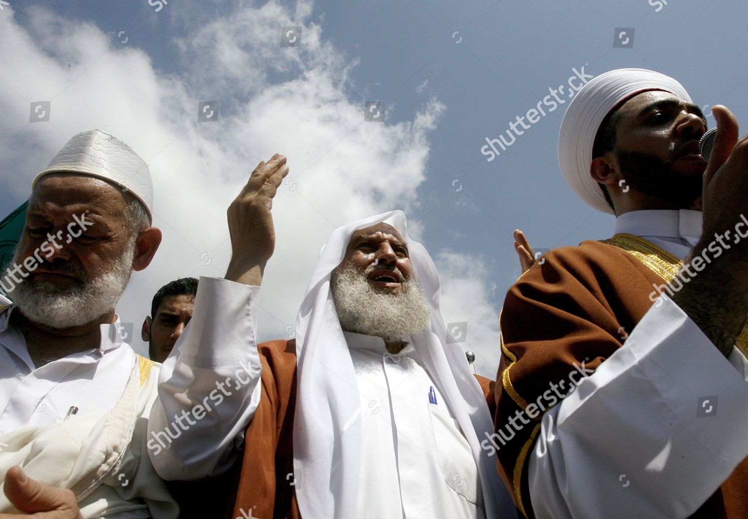 Sunni Clerics Pray During Rally Organized Editorial Stock Photo - Stock ...
