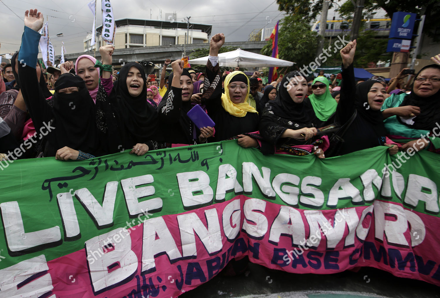 Filipino Muslims Shout After Hearing Comprehensive Editorial Stock ...