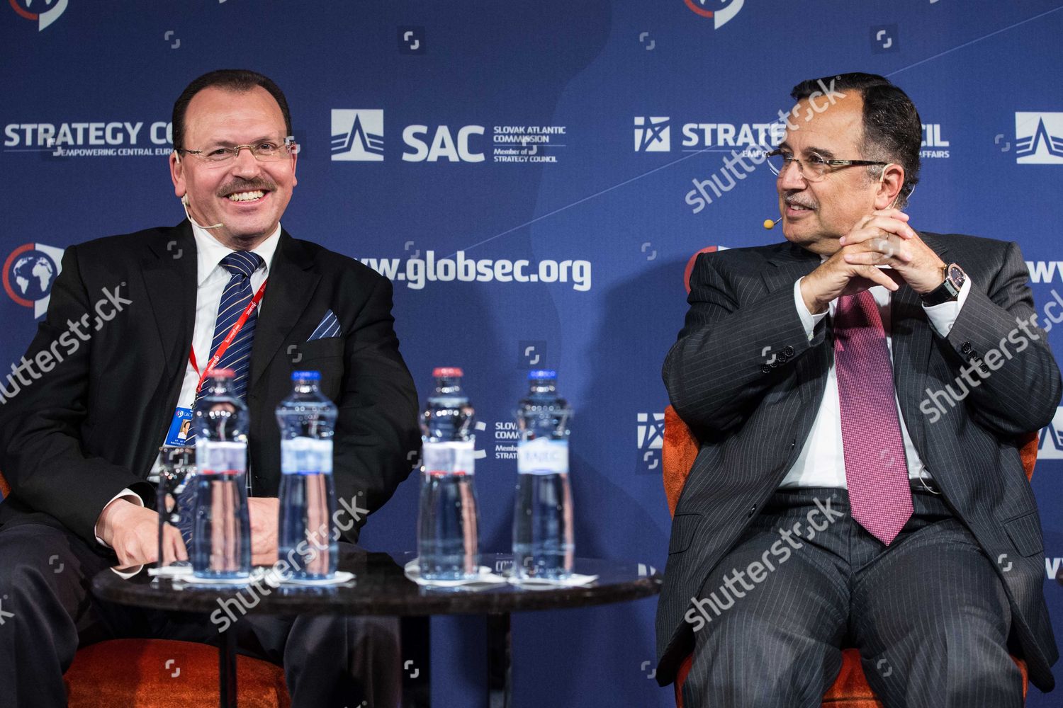 Egyptian Foreign Minister Nabil Fahmy R Editorial Stock Photo - Stock ...
