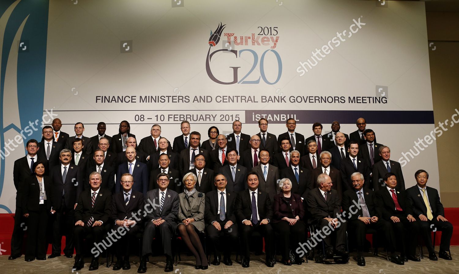 Participants Pose Family Photo During G20 Editorial Stock Photo - Stock ...