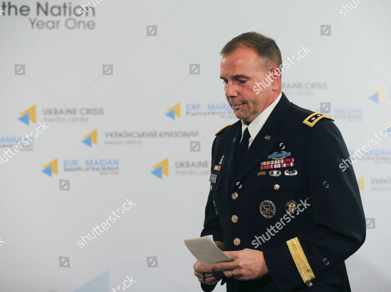 Lieutenant General Ben Hodges Commander Us Editorial Stock Photo ...