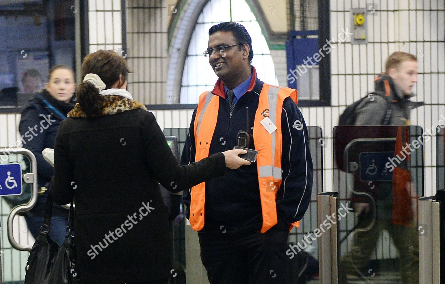 London Underground Staff Tube Station London Editorial Stock Photo ...