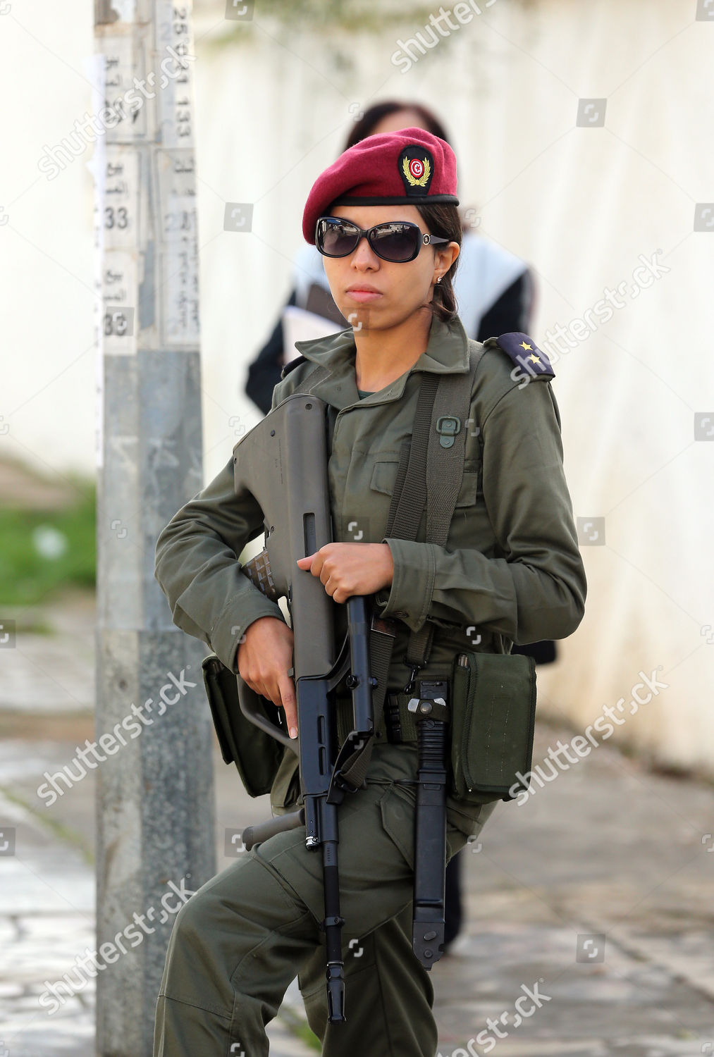 Tunisian Soldiers Including Female Member Army Editorial Stock Photo ...