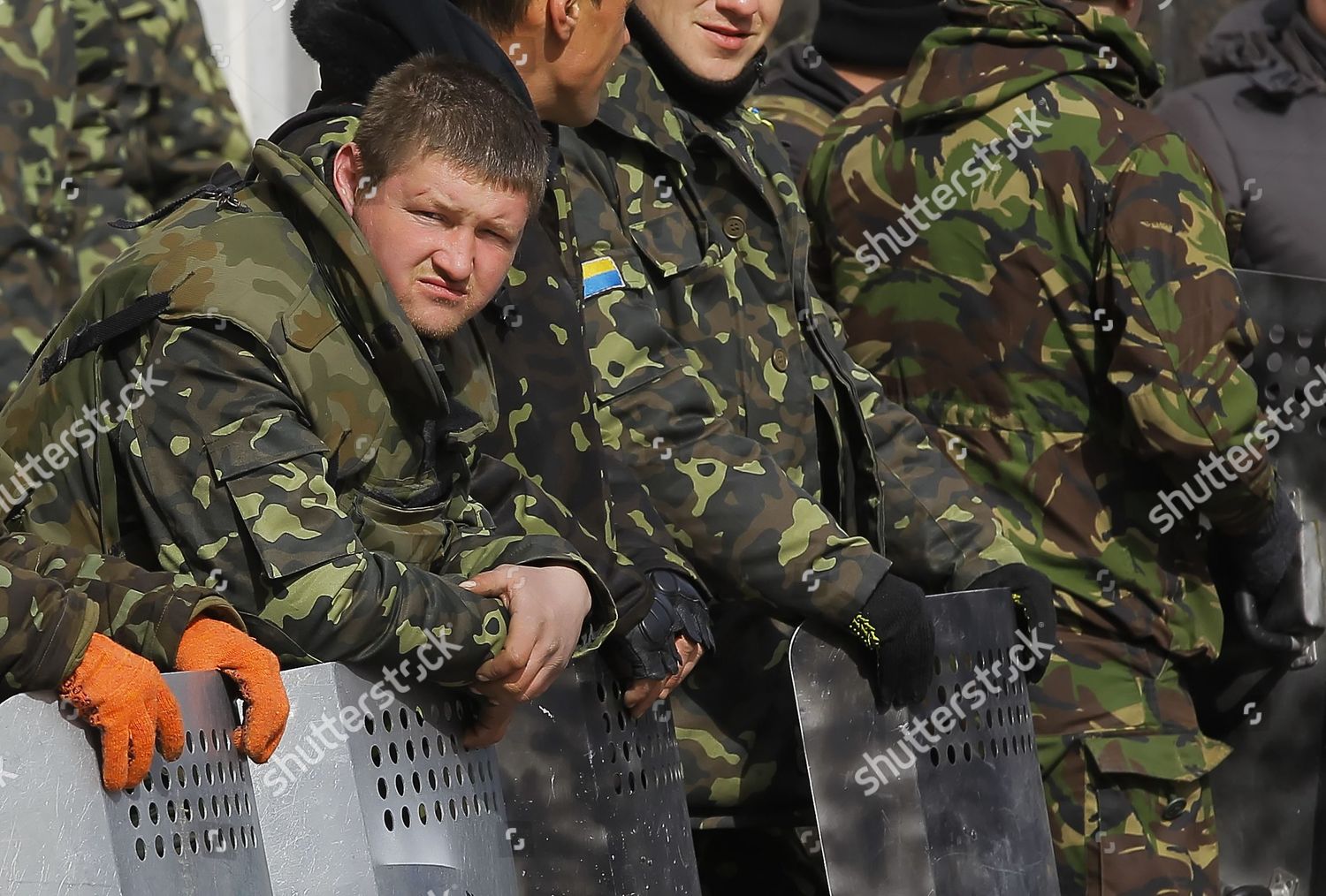 Members Ukrainian Selfdefense Force Equipped Riot Editorial Stock Photo ...
