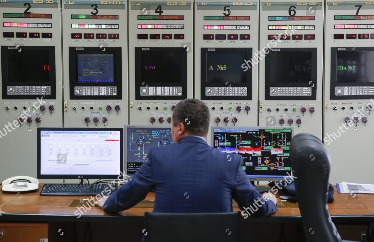 Worker Dispatching Office Gas Compressor Station Editorial Stock Photo ...