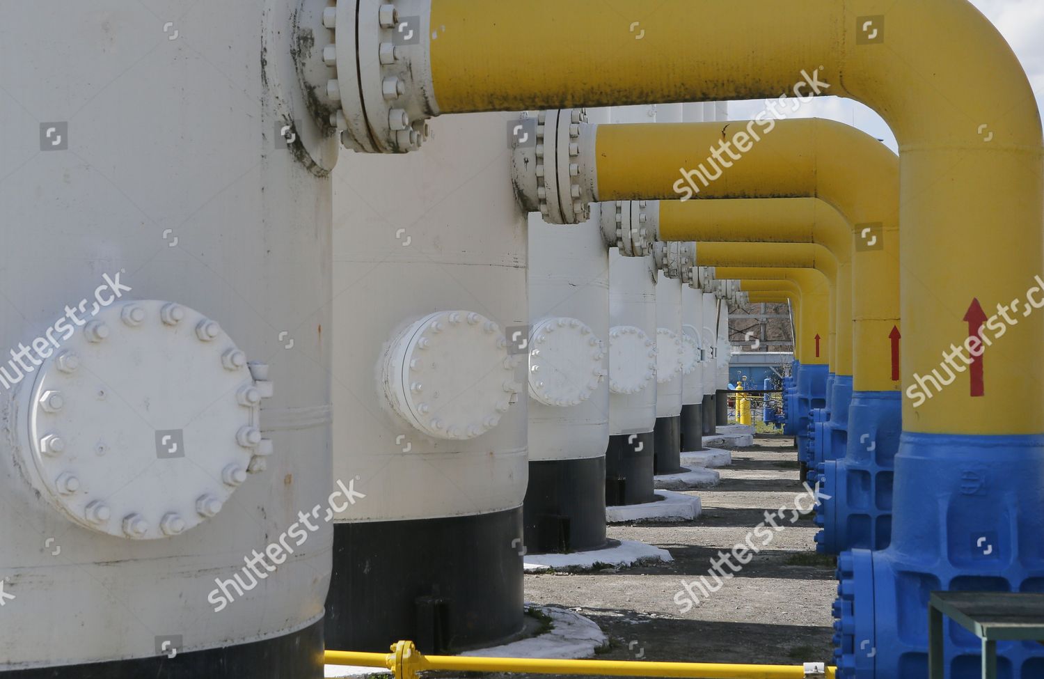 Technical Installations Main Natural Gas Pipeline Editorial Stock Photo ...