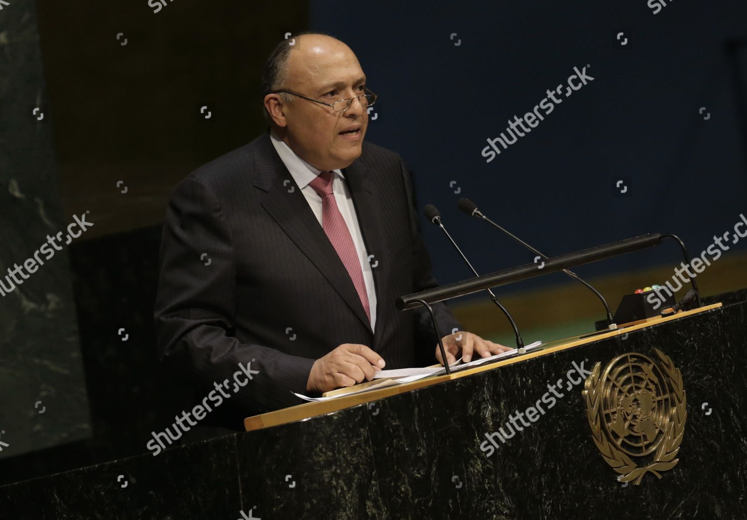 H E Mr Sameh Shoukry Minister Editorial Stock Photo - Stock Image ...