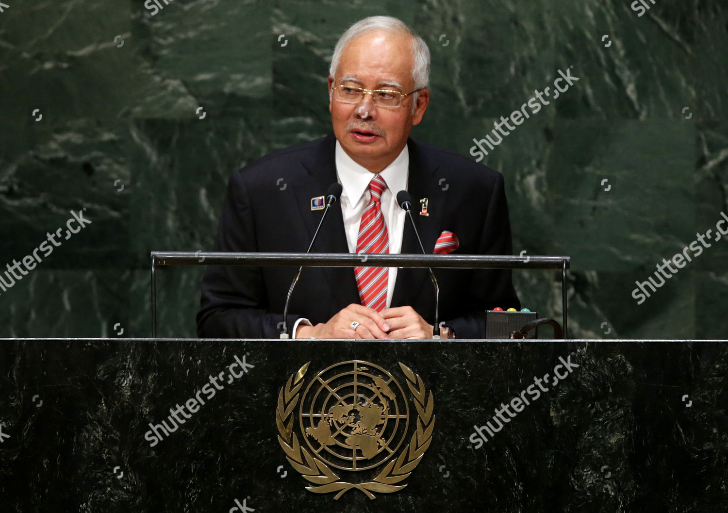 Malaysian Prime Minister Najib Razak Speaks Editorial Stock Photo ...