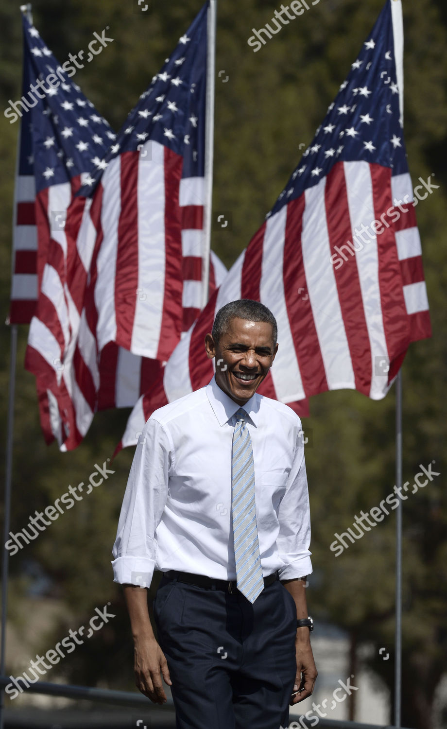 Us President Barack Obama Walks Podium Editorial Stock Photo - Stock ...