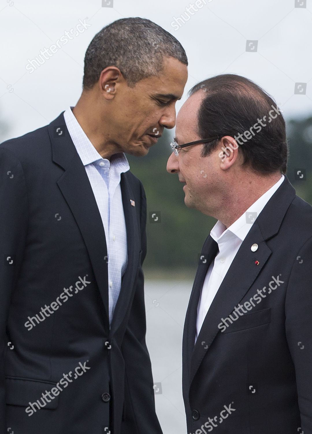 Lr Us President Barack Obama French Editorial Stock Photo - Stock Image ...