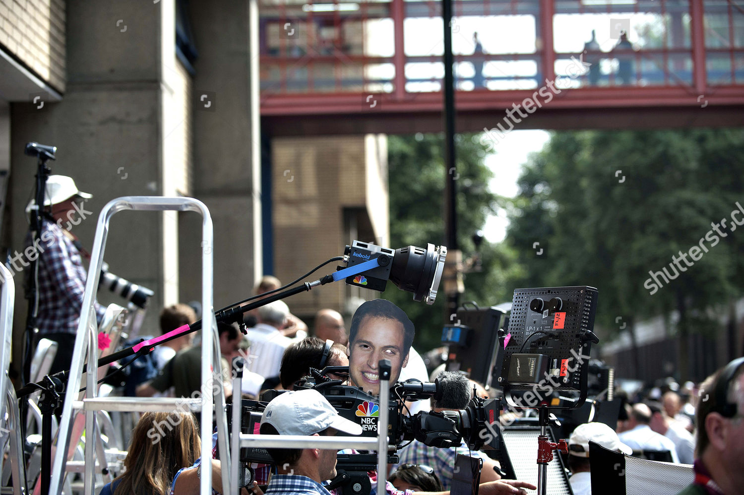 Cameraman Wears Mask Britains Prince William Editorial Stock Photo ...