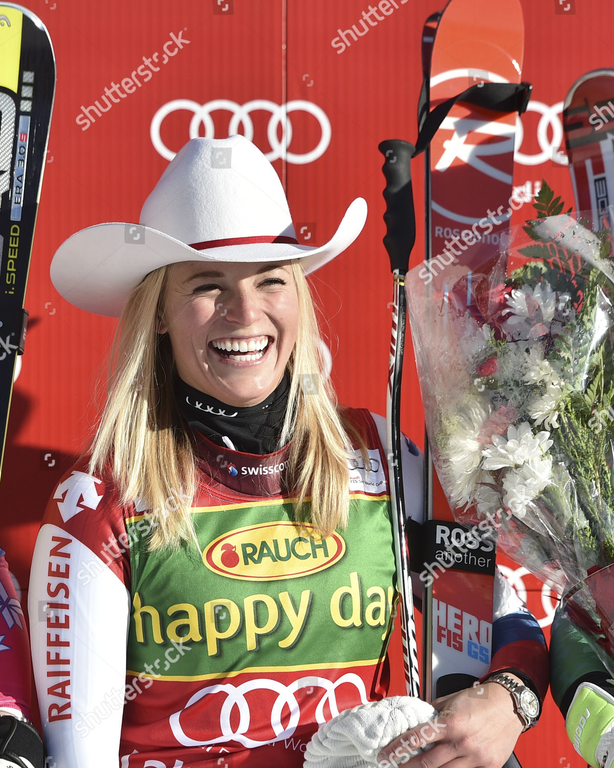 Lara Gut Switzerland Celebrates Her First Editorial Stock Photo - Stock ...