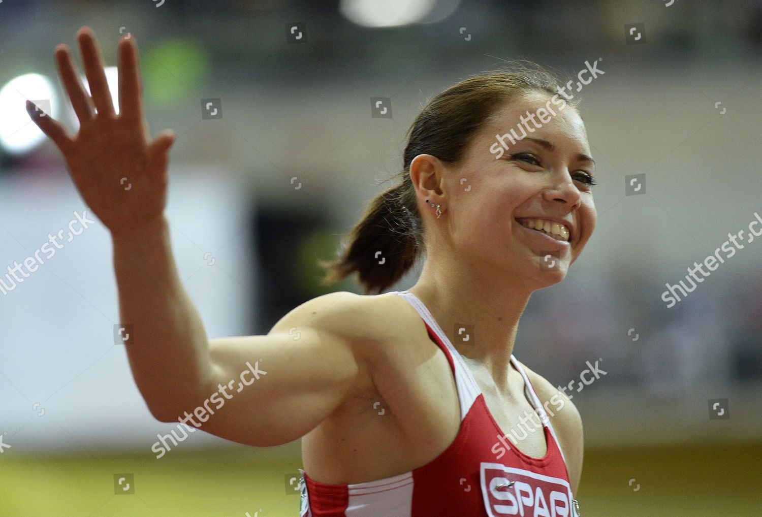 Alina Talay Belarus Celebrates After Winning Editorial Stock Photo ...