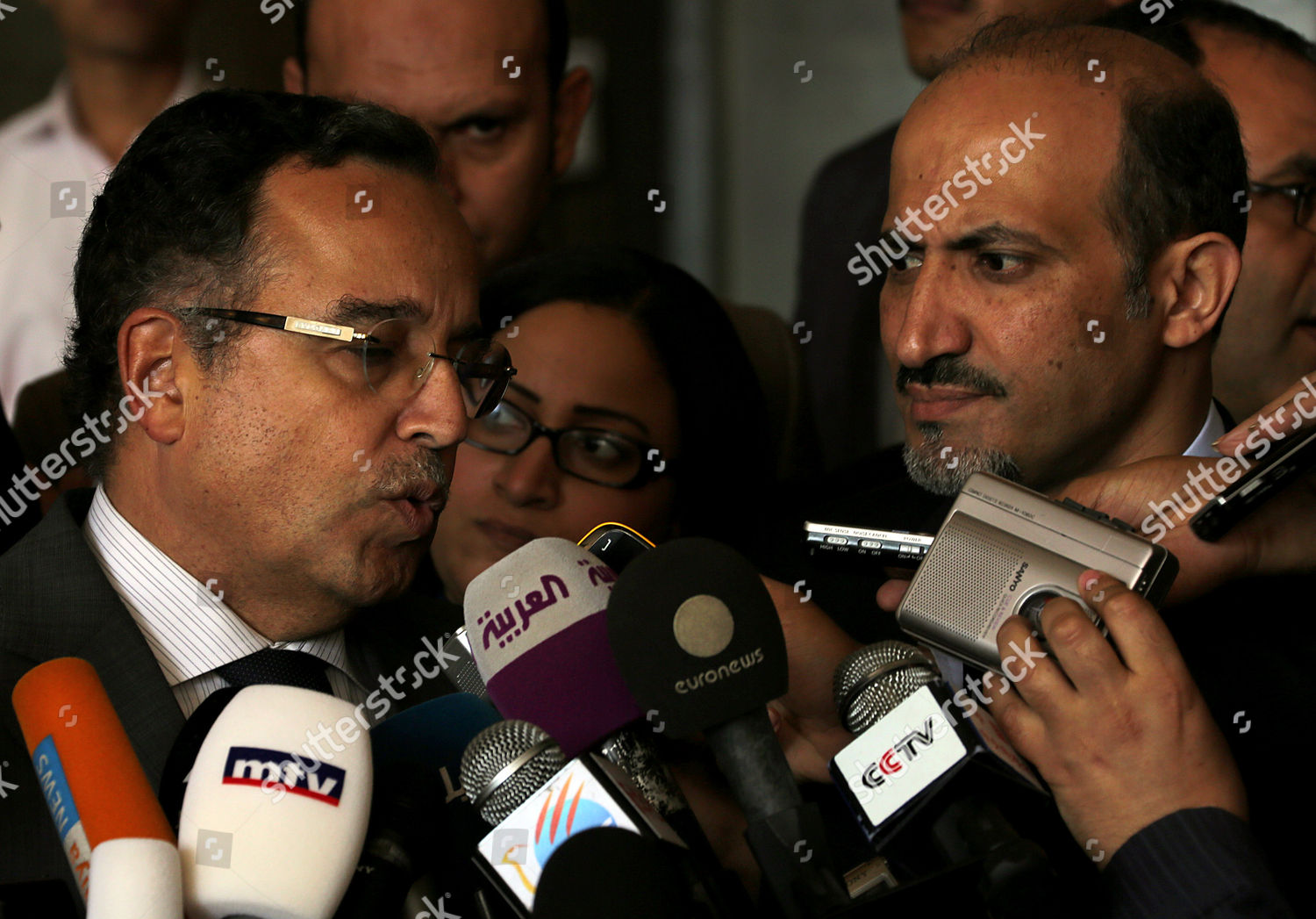 EGYPTIAN FOREIGN MINISTER NABIL FAHMY L Editorial Stock Photo - Stock ...