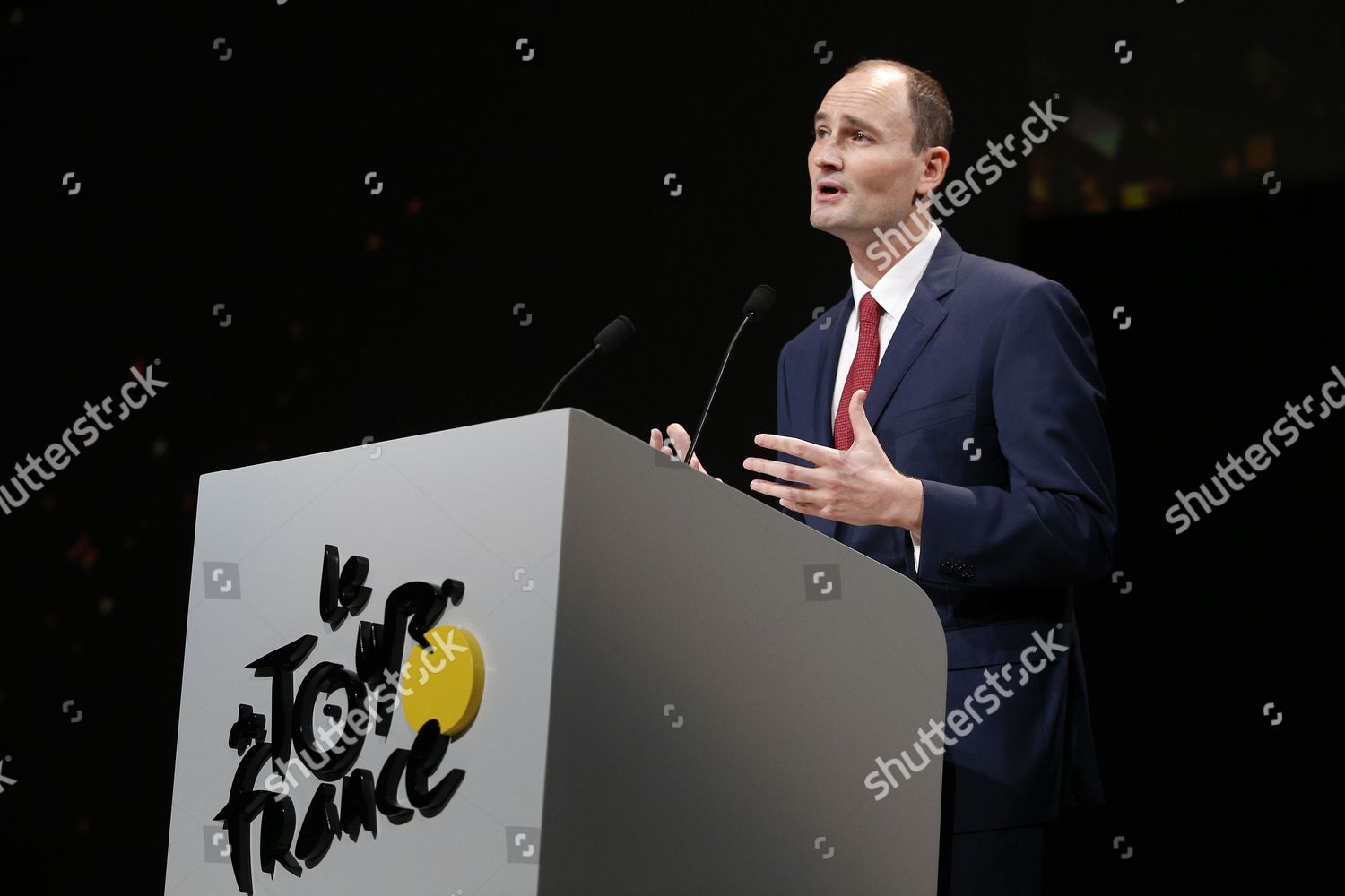 Amaury Sports Organizations Aso President Jean Editorial Stock Photo ...