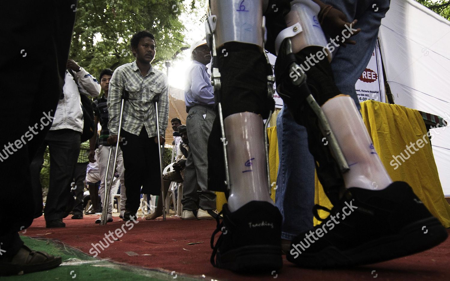 Indian Physically Challenged People Come Receive Editorial Stock Photo ...