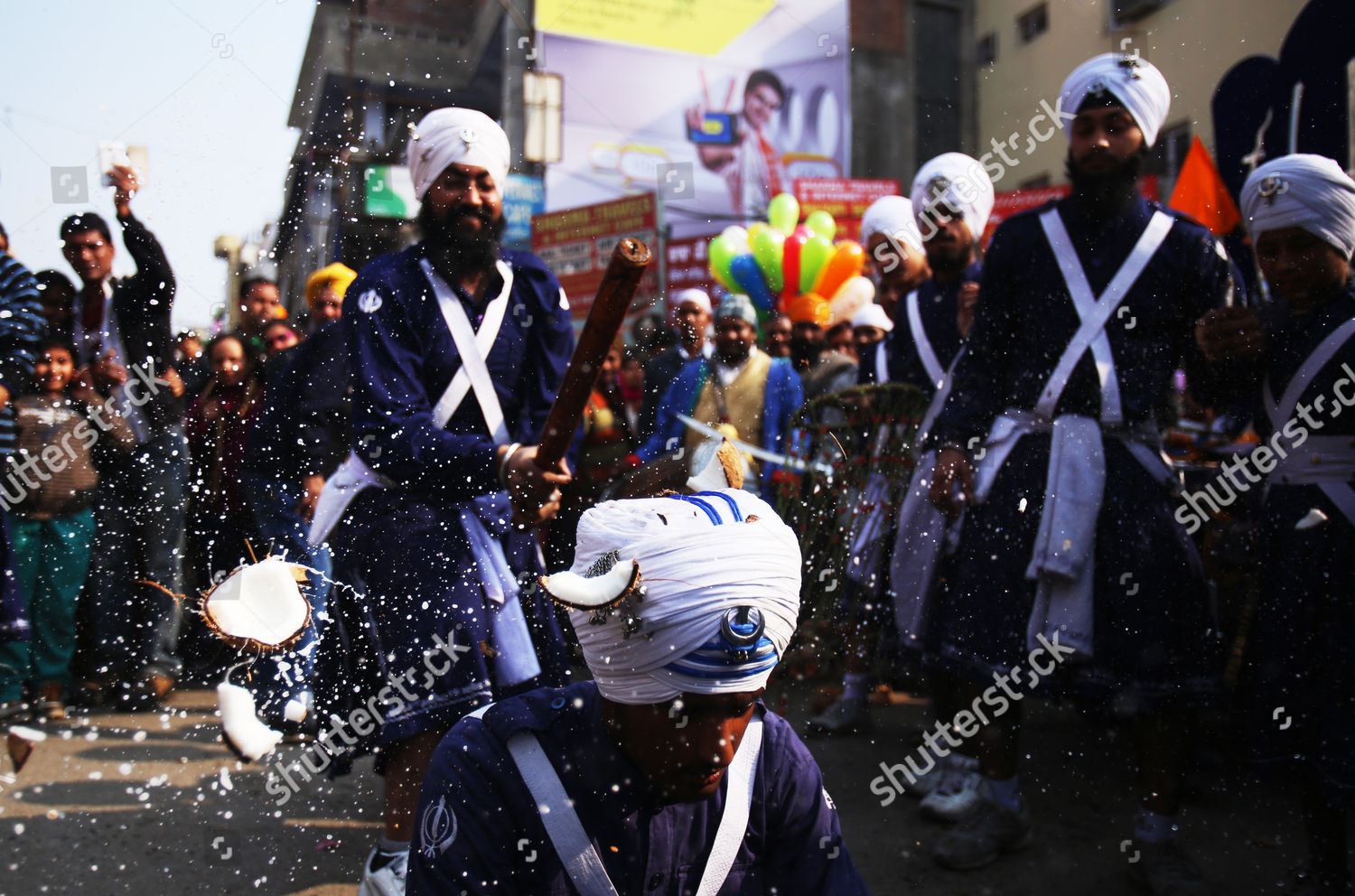 Sikh Man Shows Skills By Breaking Editorial Stock Photo - Stock Image ...