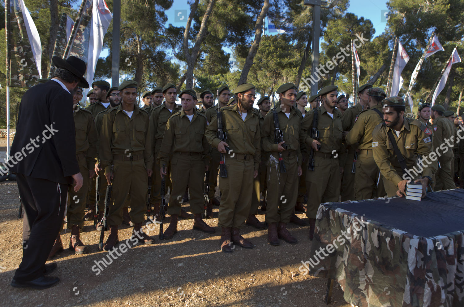 Ultraorthodox Jewish Fighters Netzah Yehuda Battalion Editorial Stock ...