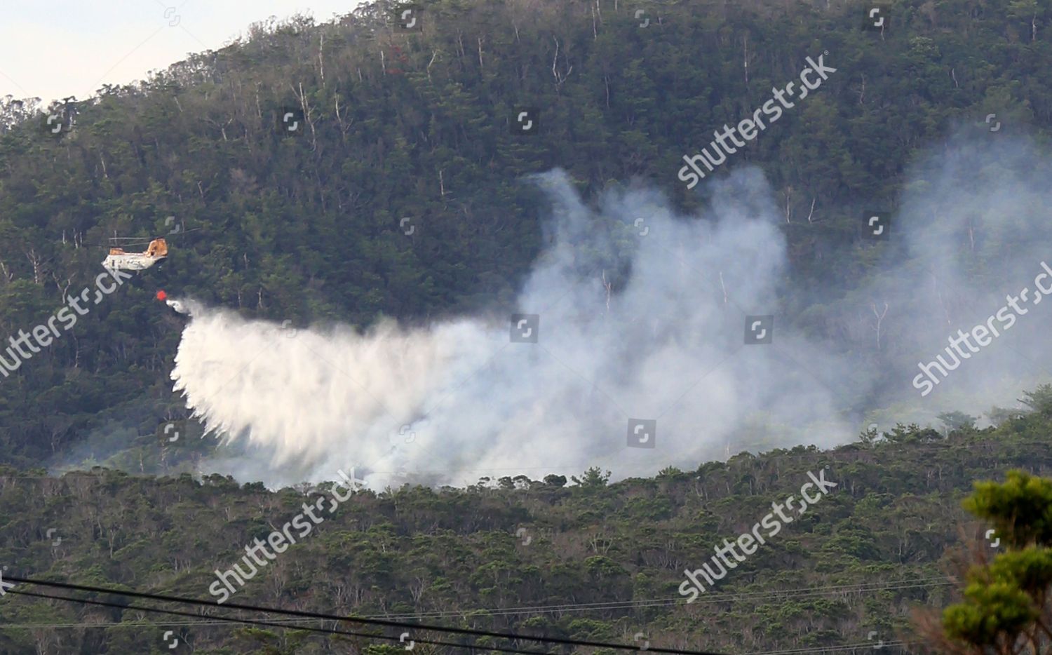 Us Marine Corp Helicopter Sprays Fire Editorial Stock Photo - Stock ...