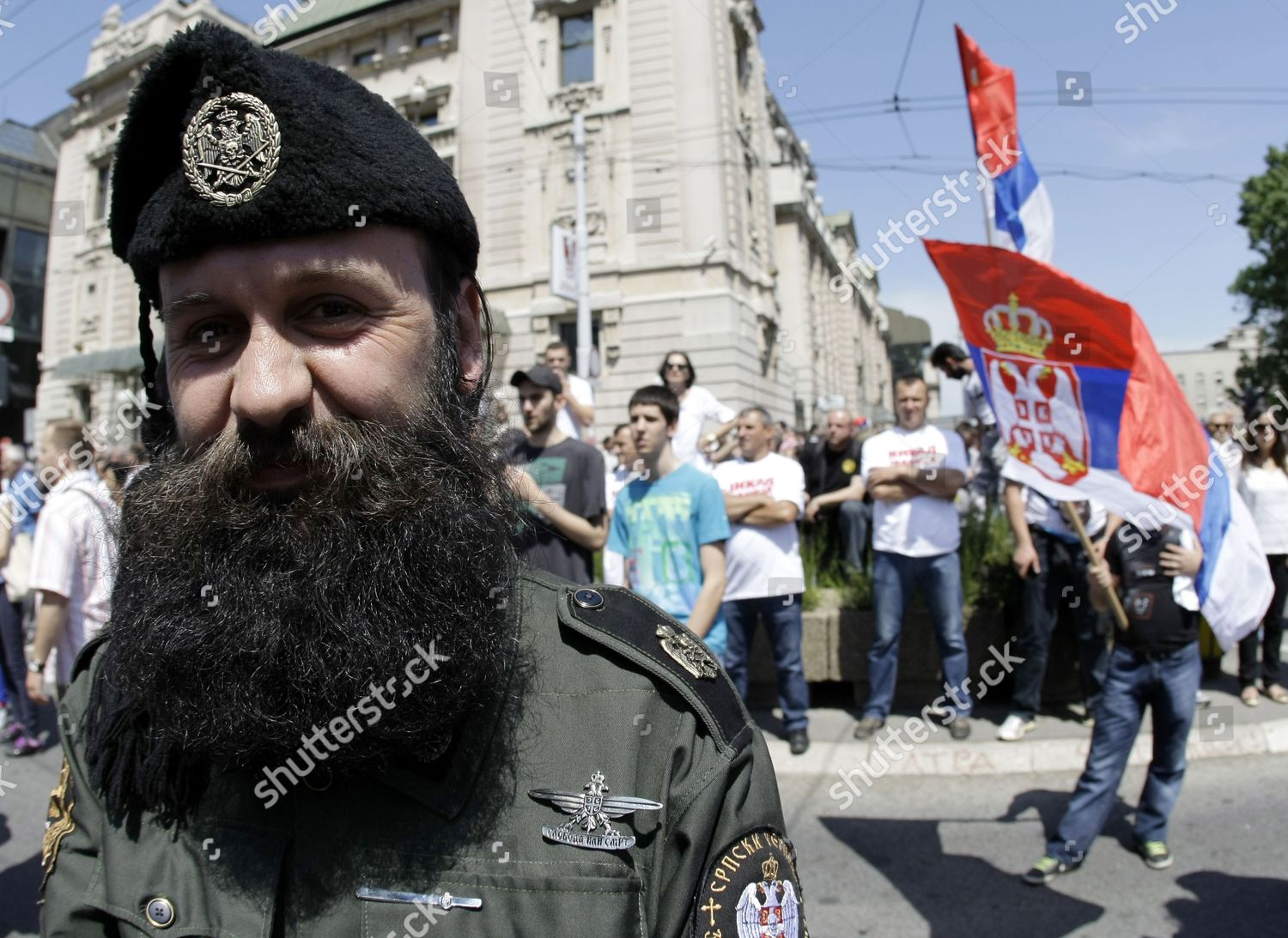 Man Wearing Traditional Serbian Hat Takes Editorial Stock Photo - Stock ...