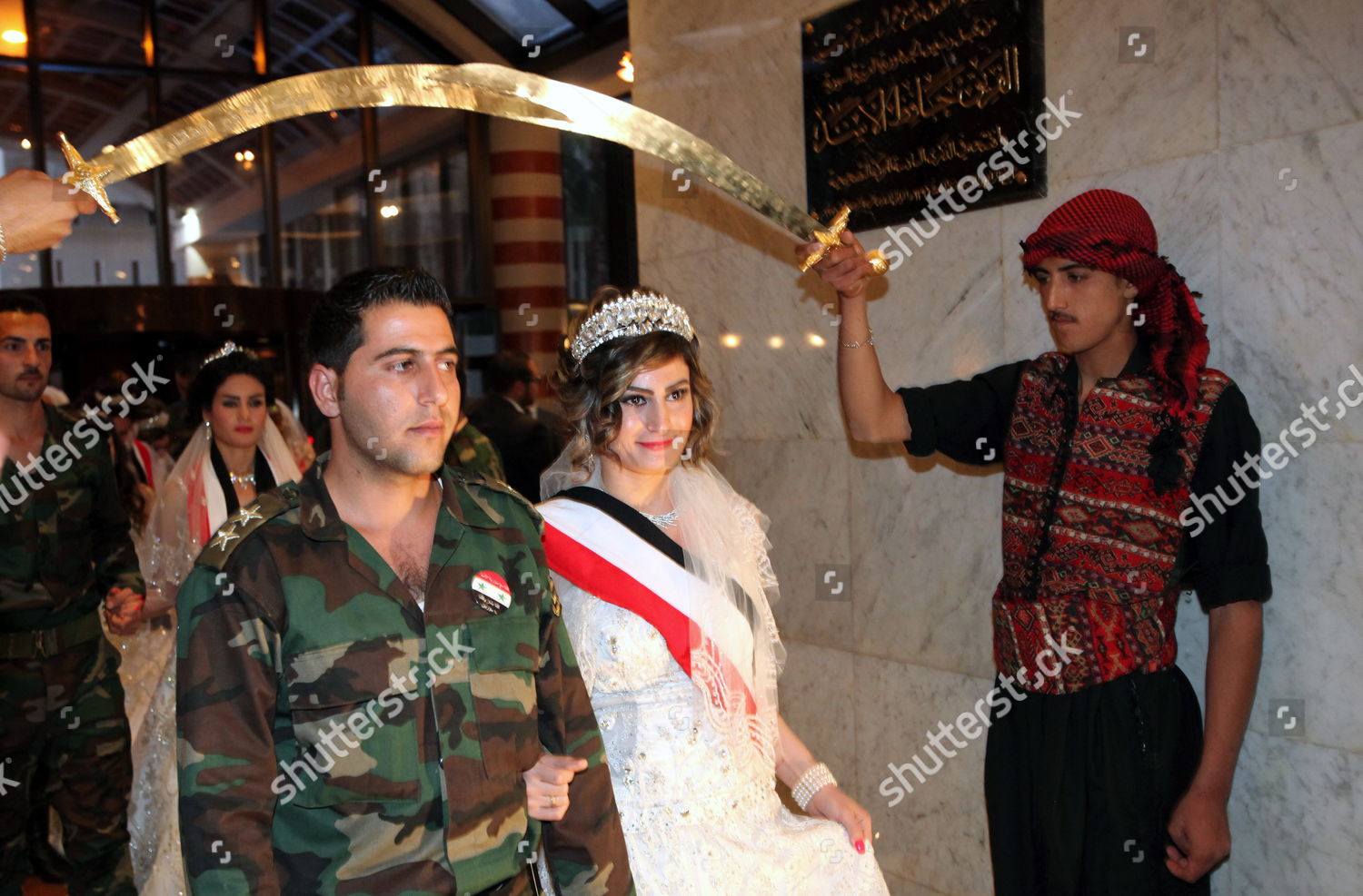 Syrian Army Soldiers Wearing Military Uniform Editorial Stock Photo ...