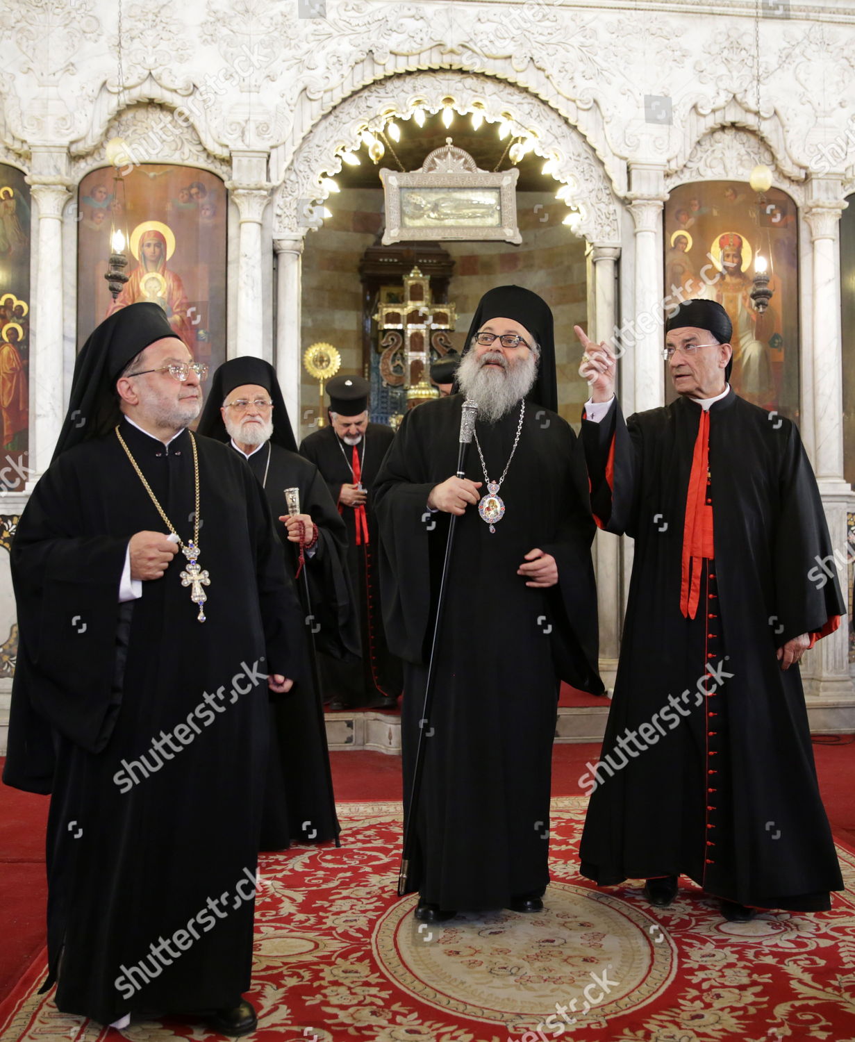 Maronite Patriarch Bechara Rai R Greek Editorial Stock Photo - Stock ...