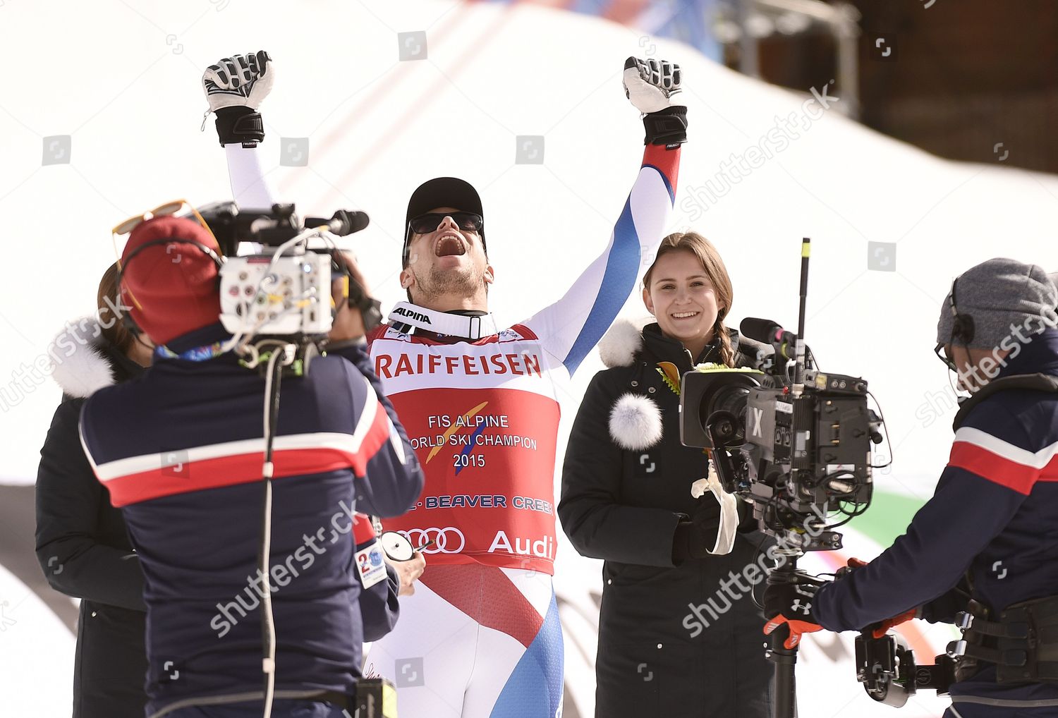 Patrick Kueng Switzerland Celebrates His Gold Editorial Stock Photo ...