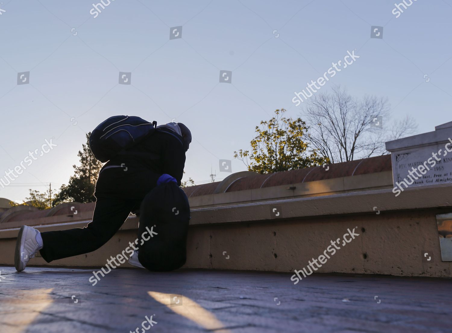 Dexter Berry Homeless Man Pauses Tomb Editorial Stock Photo - Stock ...